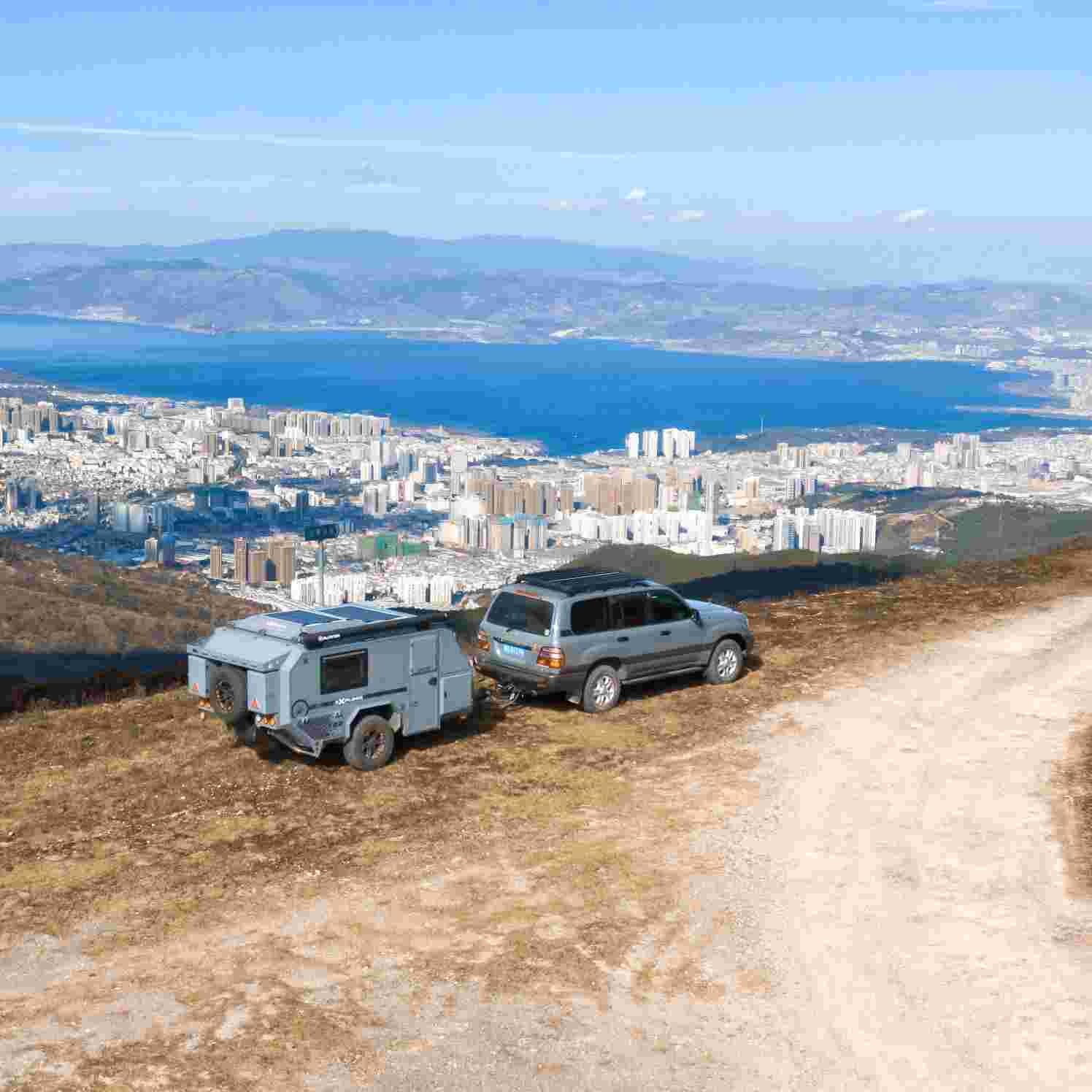 450W/600W Solar Small Overland Trailer Njstar Explorer Small Off Road ...