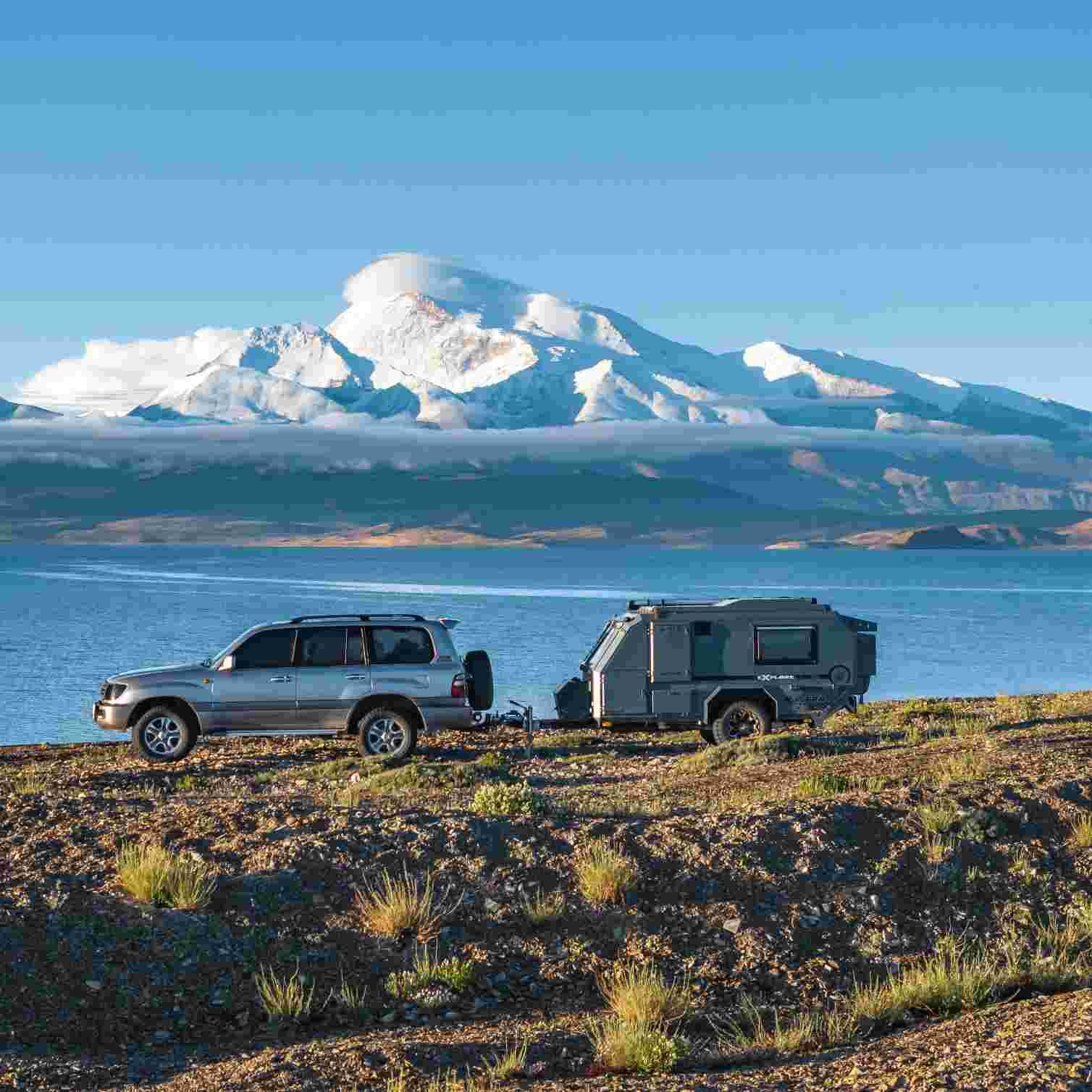 Rest Room RV Trailer NJSTAR EXPLORER Aluminum Small Off Grid Camper