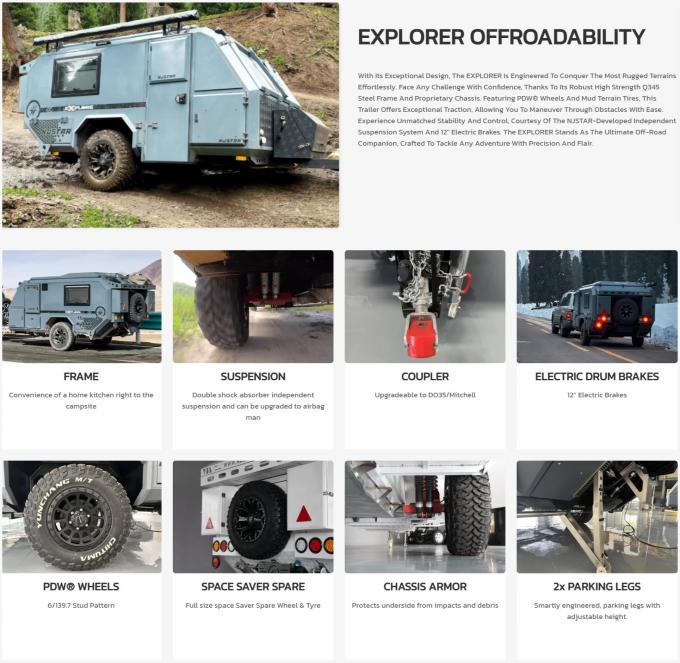 NJSTAR EXPLORER OFFROAD TRAVEL CAMPER TRAILER